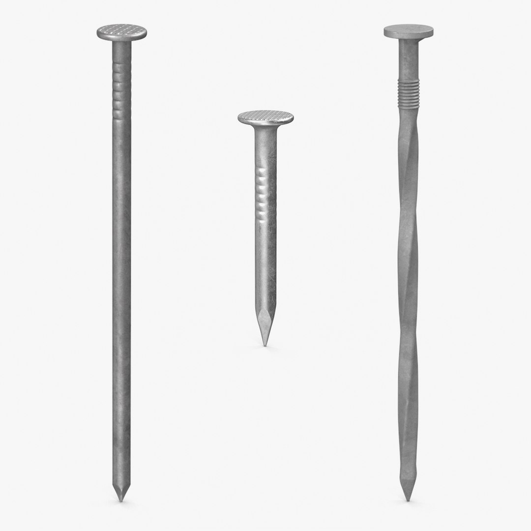3D model Industrial Nails Collection - TurboSquid 2063321