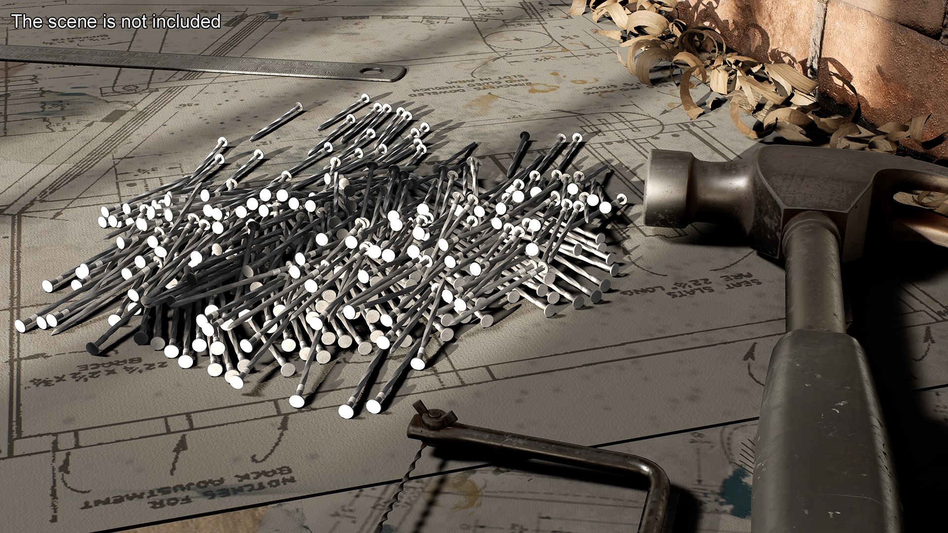 3D model Industrial Nails Collection - TurboSquid 2063321