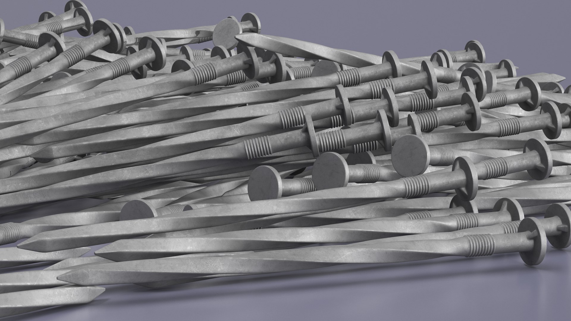 3D Model Industrial Nails Collection - TurboSquid 2063321
