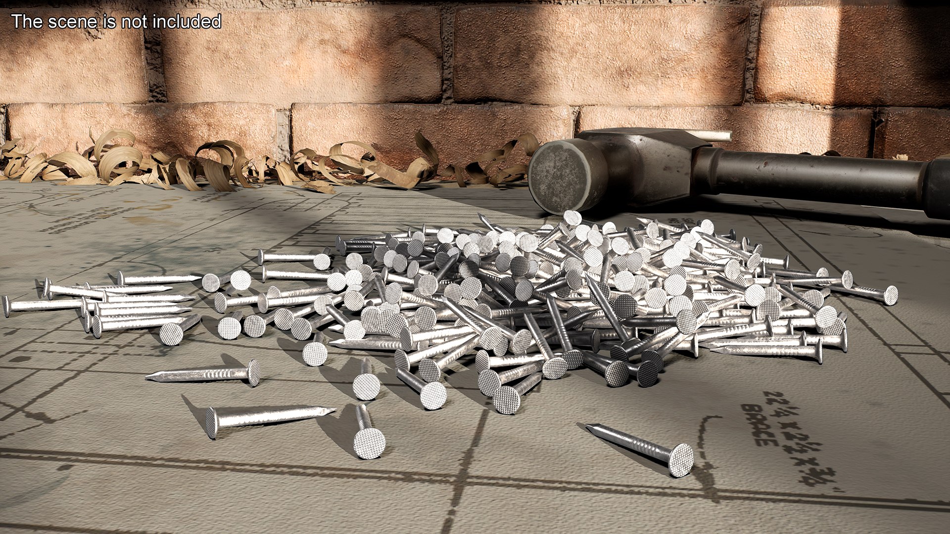 3D model Industrial Nails Collection - TurboSquid 2063321