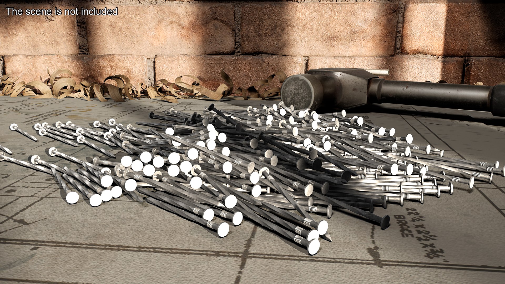 3D Model Industrial Nails Collection - TurboSquid 2063321