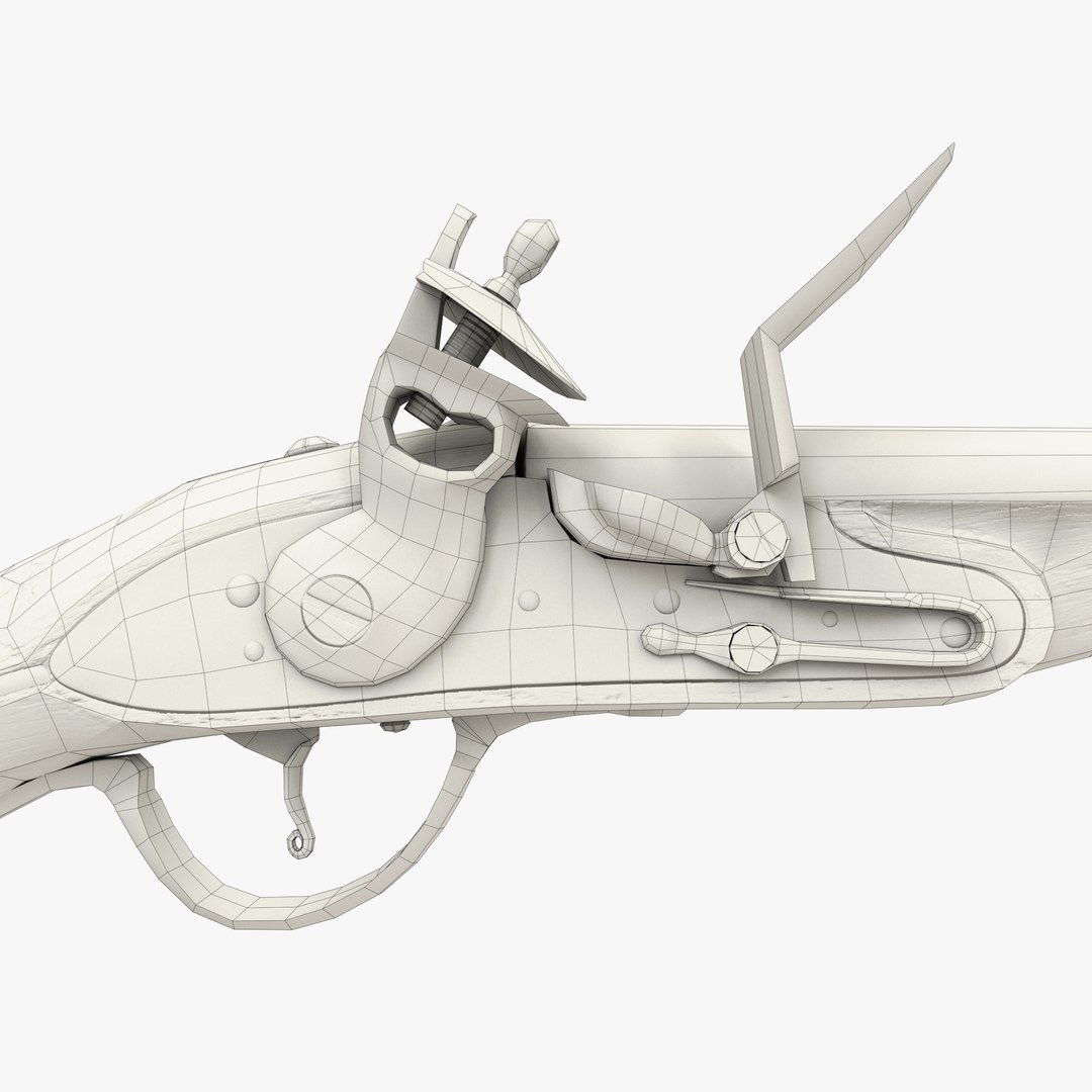 Flintlock Pistol 3D | 1148786 | TurboSquid