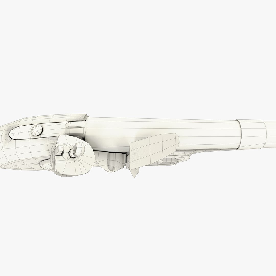 Flintlock Pistol 3D | 1148786 | TurboSquid