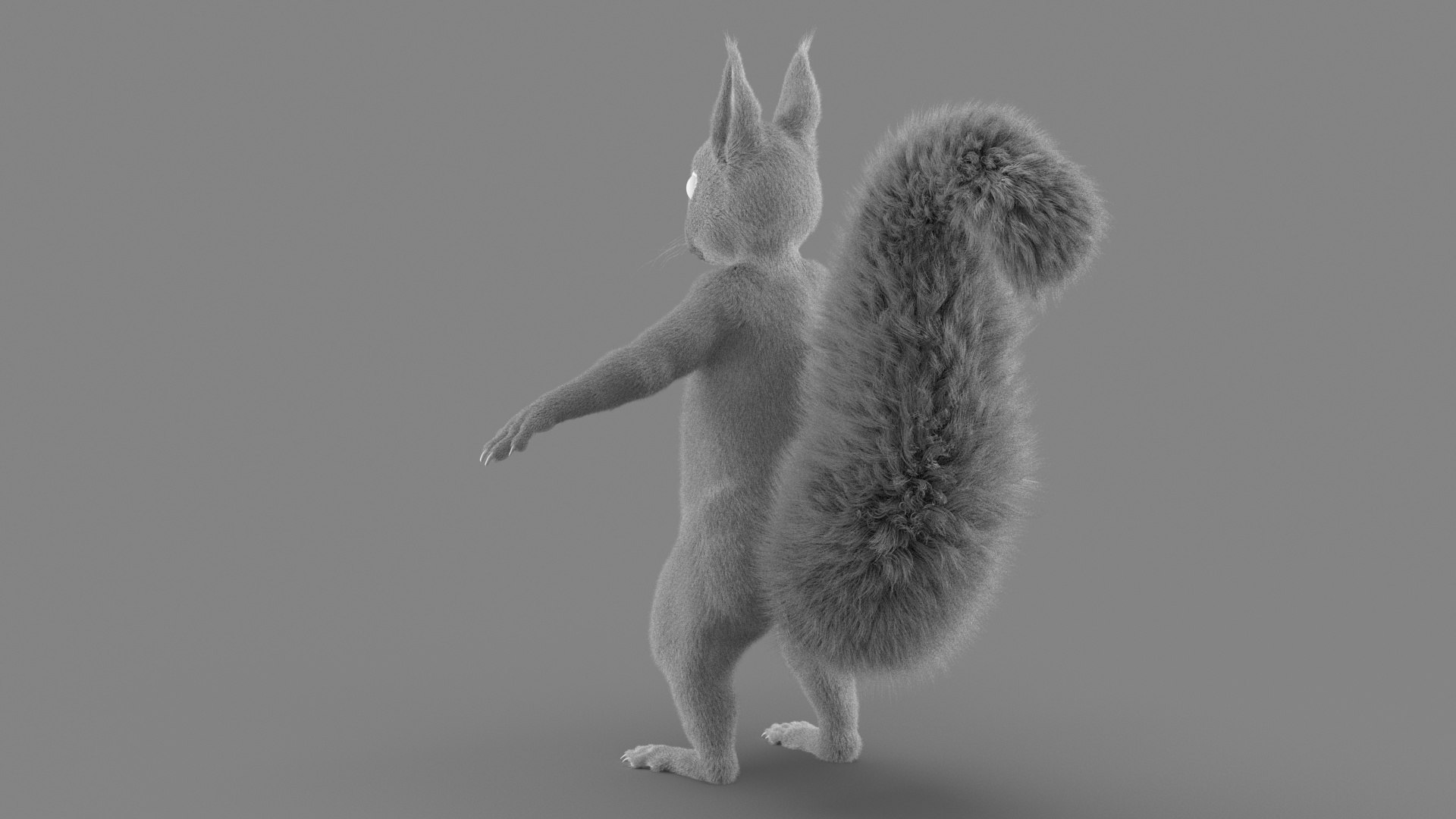 3D Cartoon Squirrel Model - TurboSquid 1698275