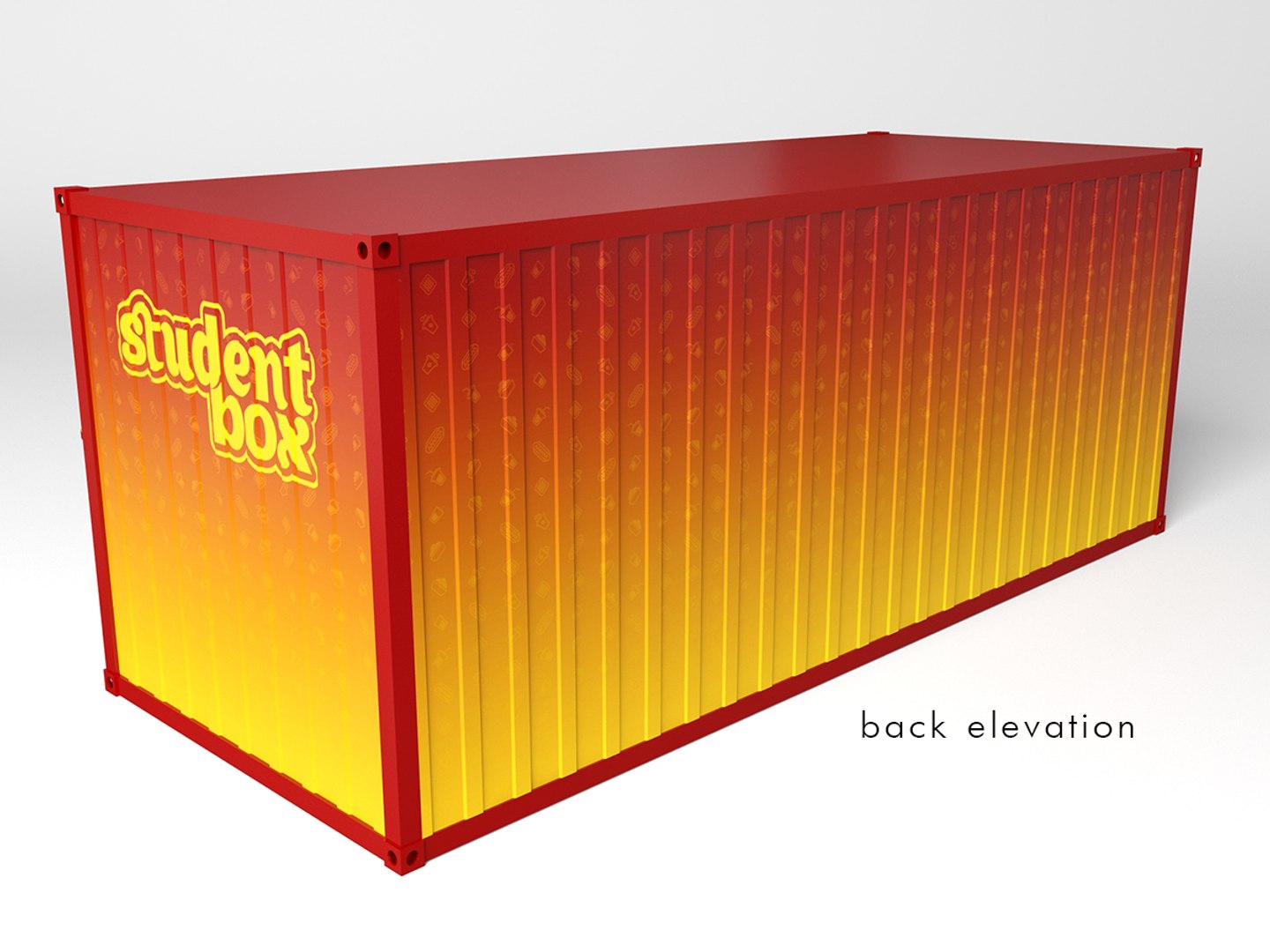 3d Box Table Model