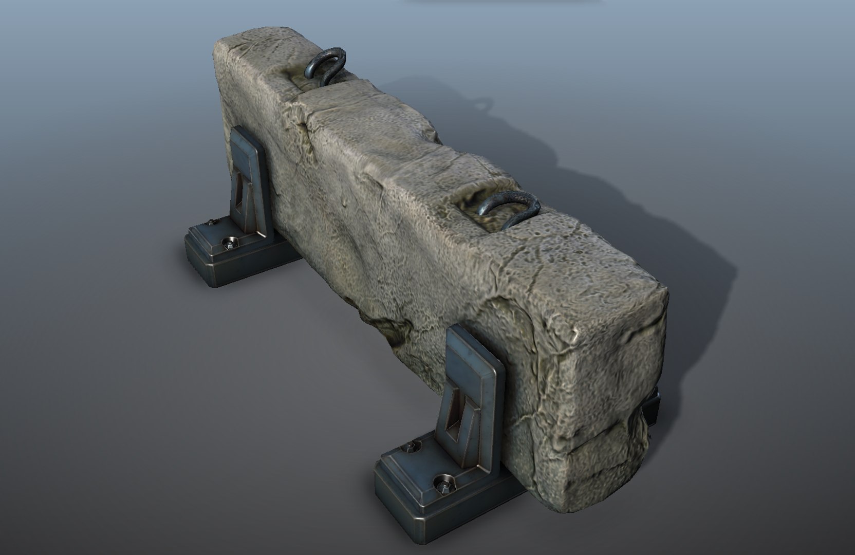 Sci-fi Roadblock - Games 3d Model