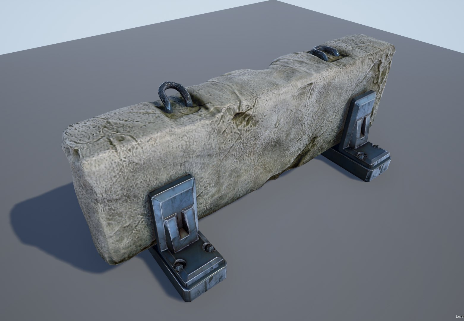 Sci-fi Roadblock - Games 3d Model