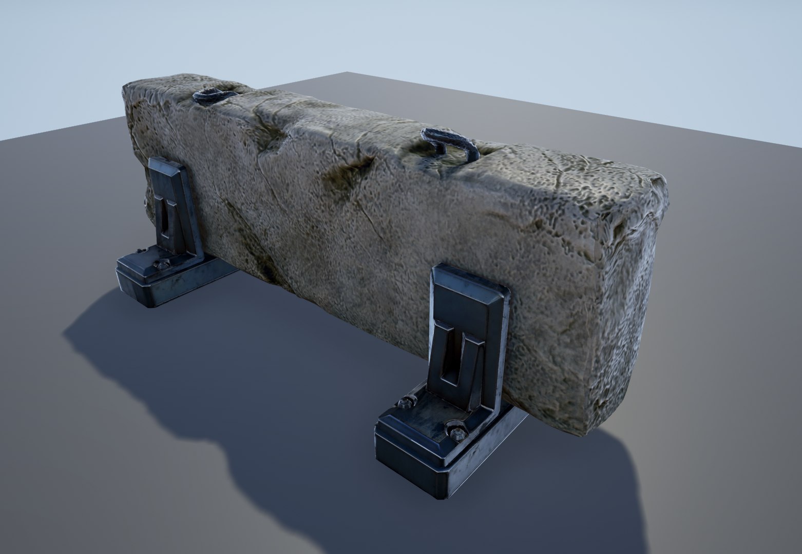 Sci-fi Roadblock - Games 3d Model