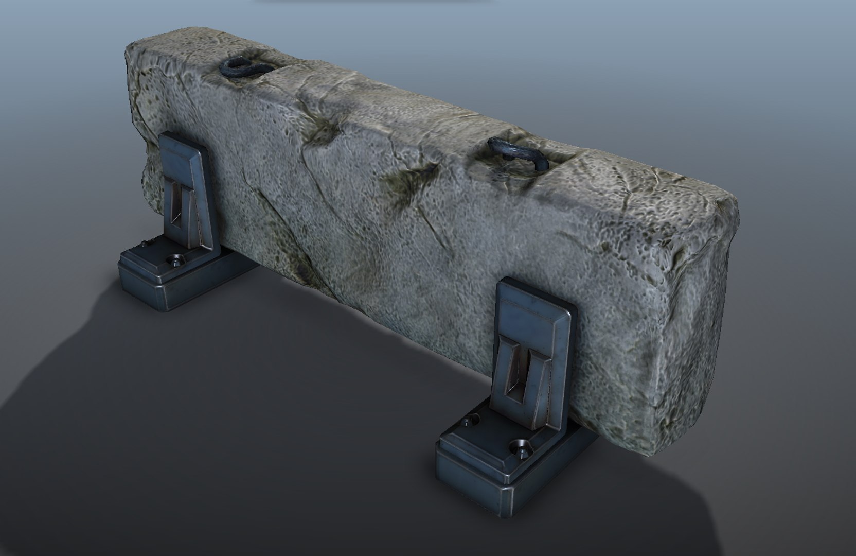 sci-fi roadblock - games 3d model