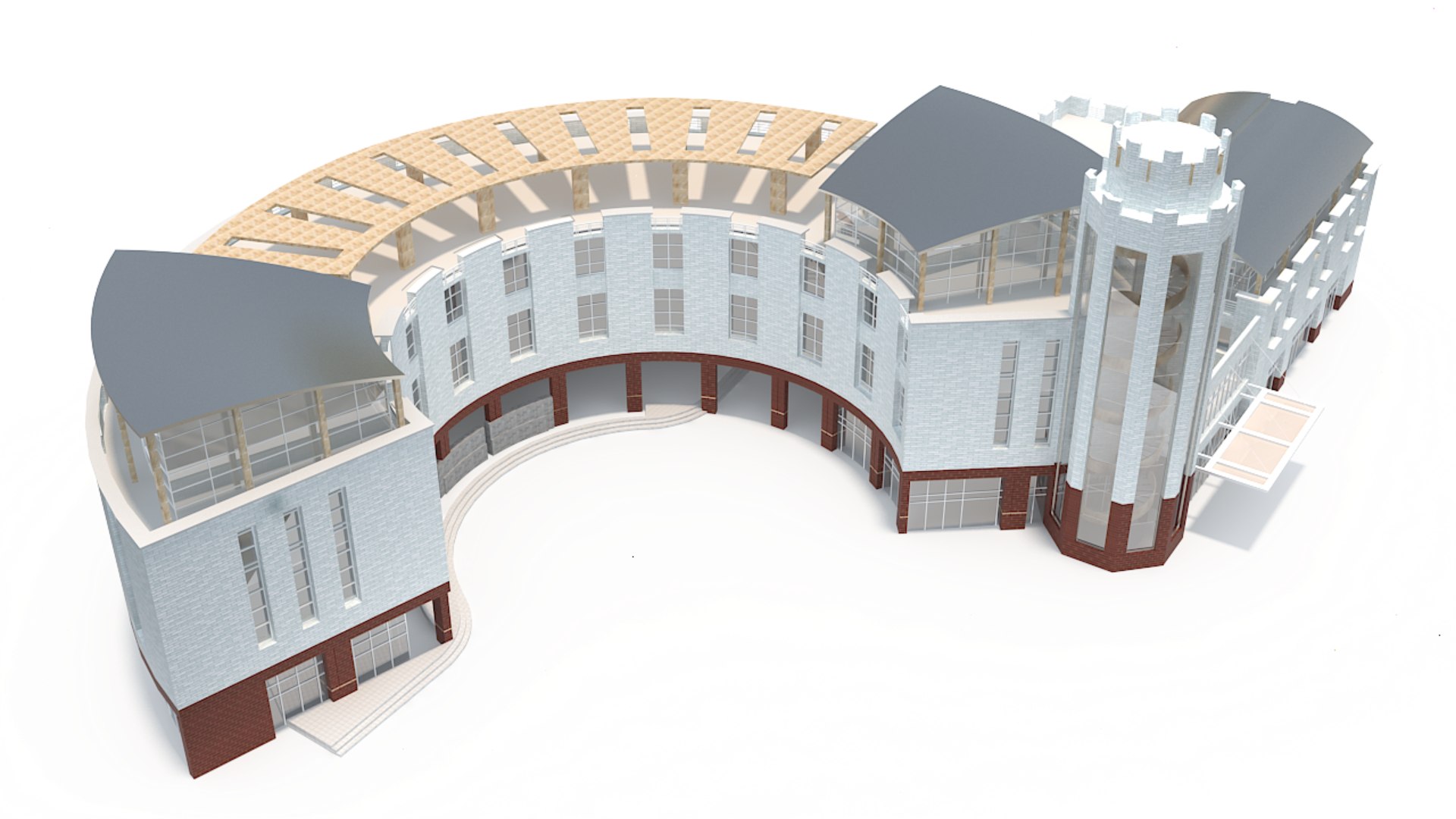 3D Model Teaching Building - TurboSquid 1867488