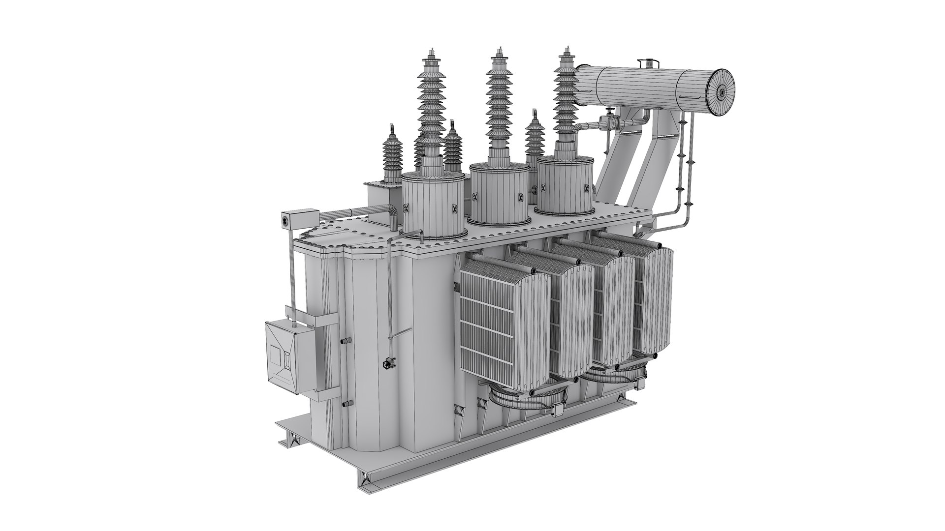 Electrical Transformer 3D Model - TurboSquid 2203157