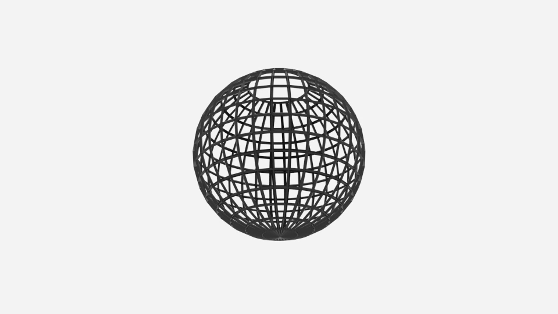 3d Model Sphere Wire Bin