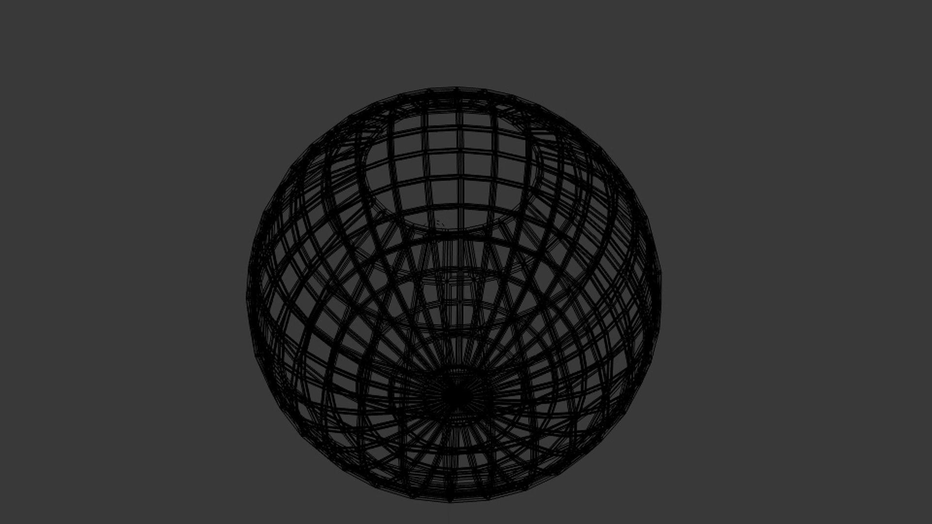 3d Model Sphere Wire Bin
