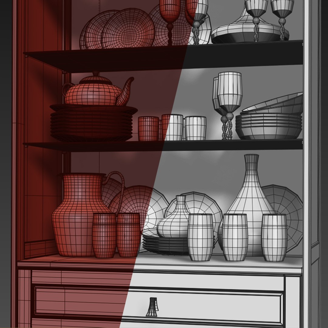 3D Cabinet Showcase Telma - TurboSquid 1644534