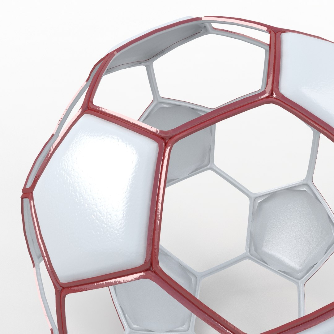 3d Model Of Soccer Ball White