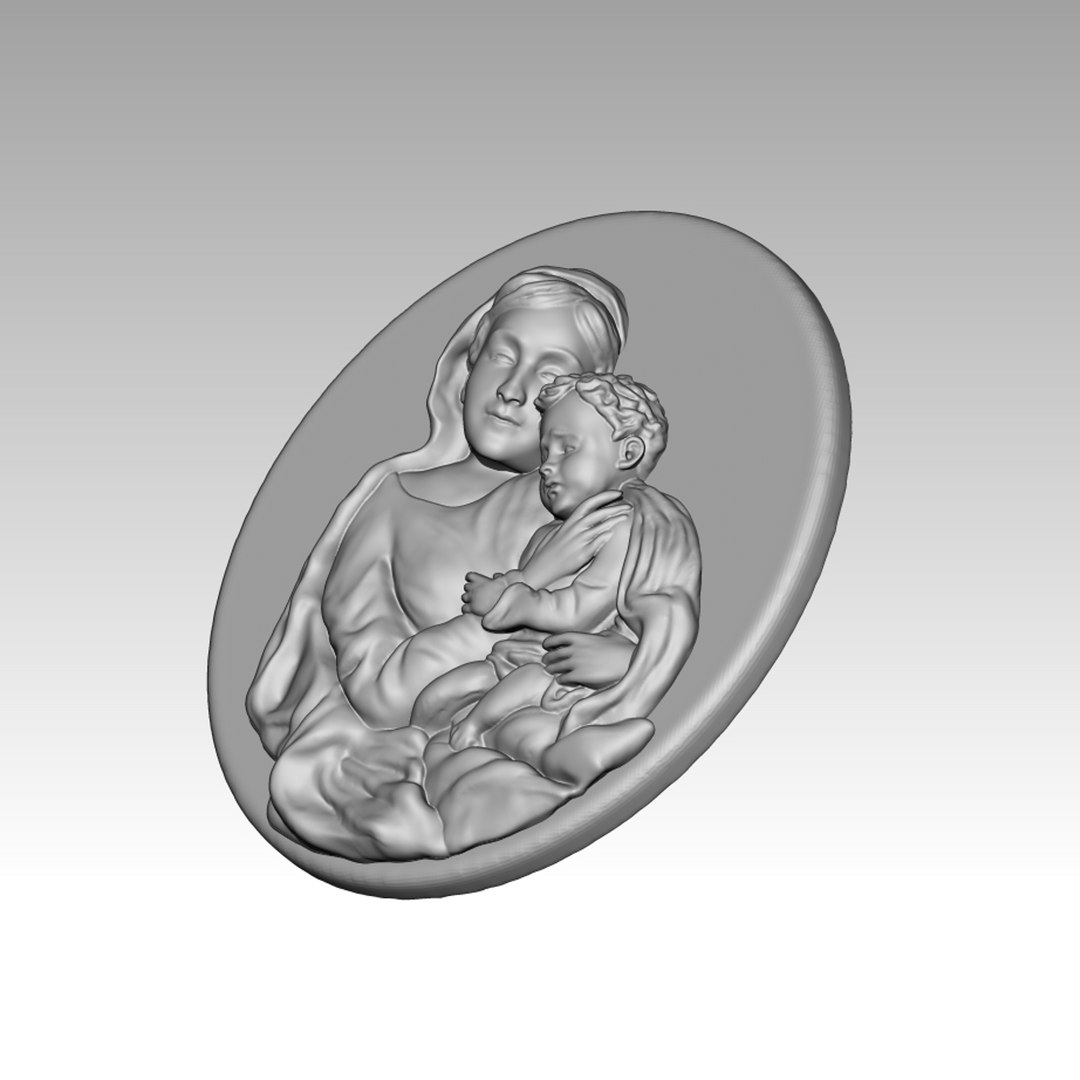 3D Model Virgin Mary Child - TurboSquid 1531879