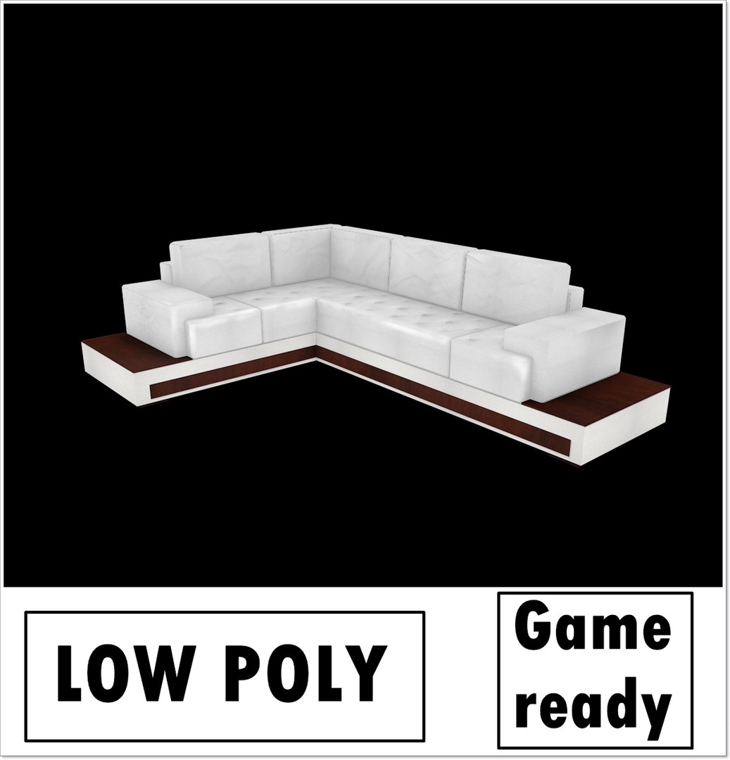 3D White Sofa Model - TurboSquid 1161752