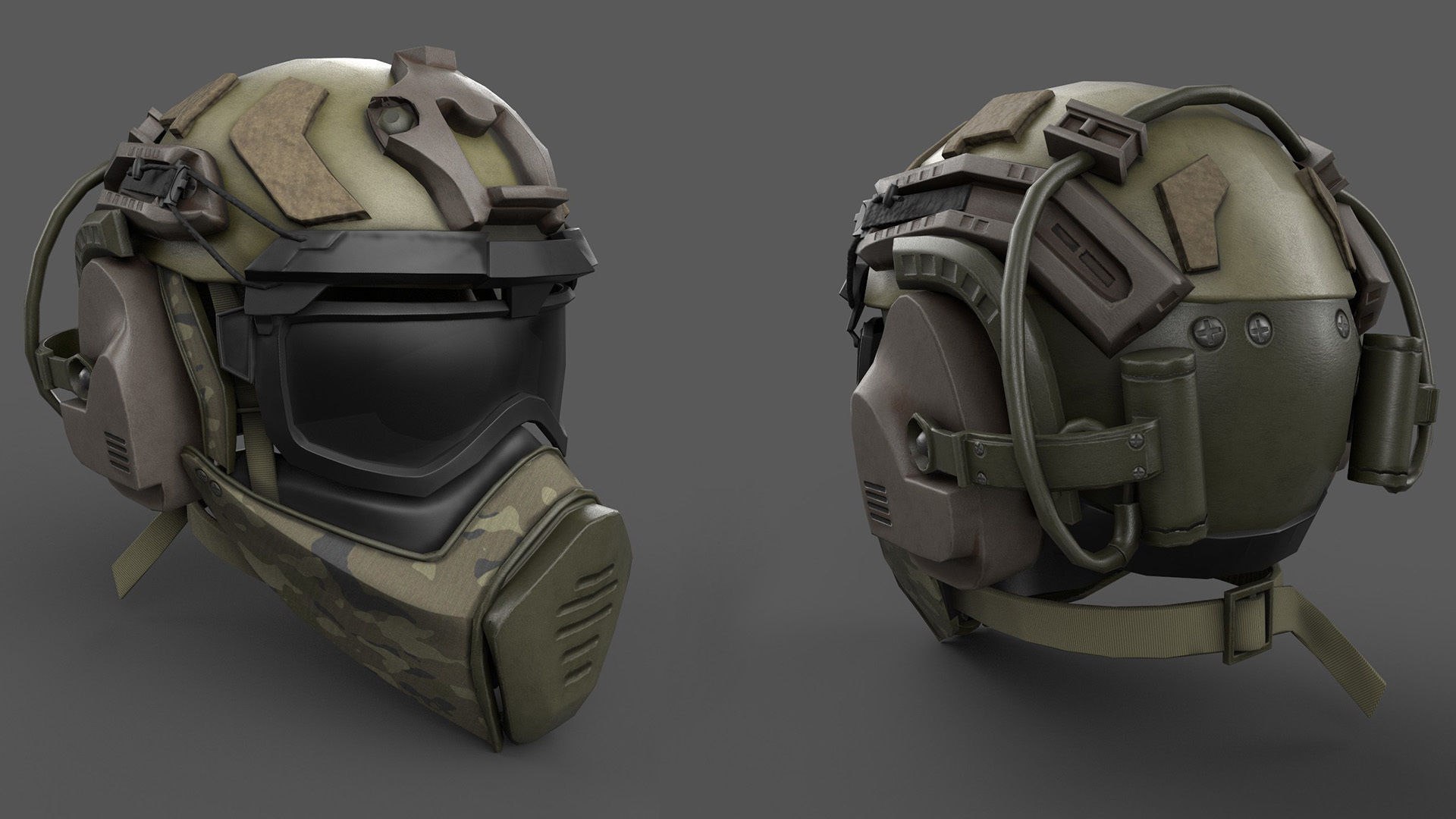 Military Helmet 3D Model - TurboSquid 1449066
