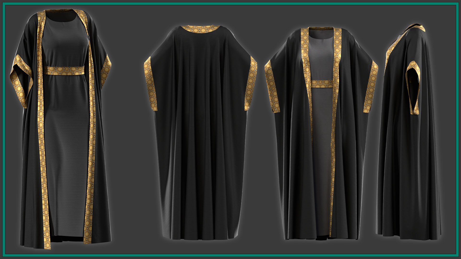 3D 7 Arabic Female Clothes Model - TurboSquid 2339365