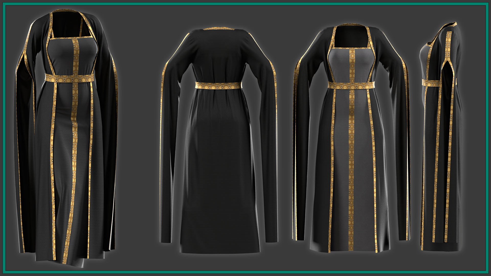 3D 7 Arabic Female Clothes Model - TurboSquid 2339365