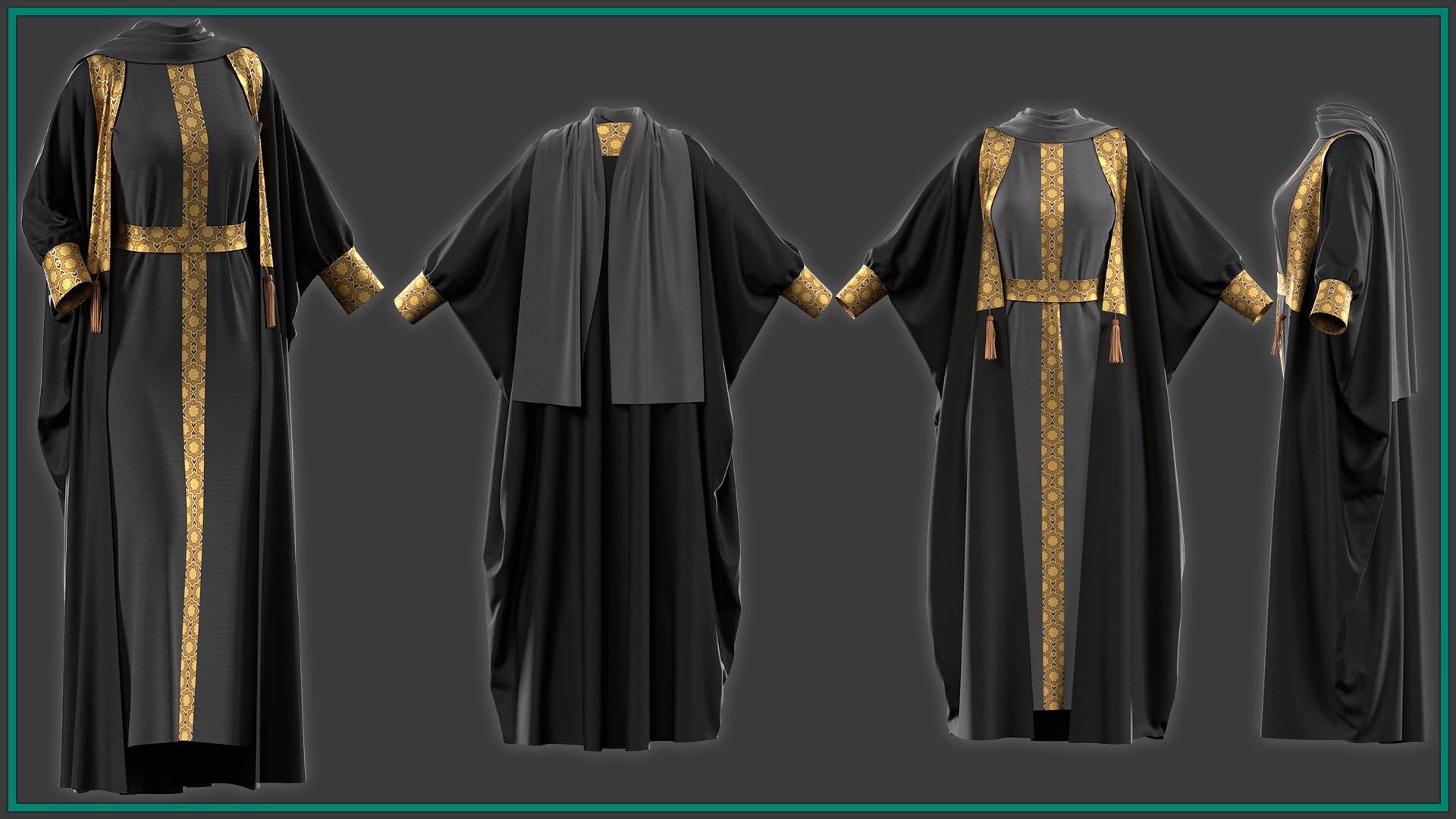 3D 7 Arabic Female Clothes Model - TurboSquid 2339365