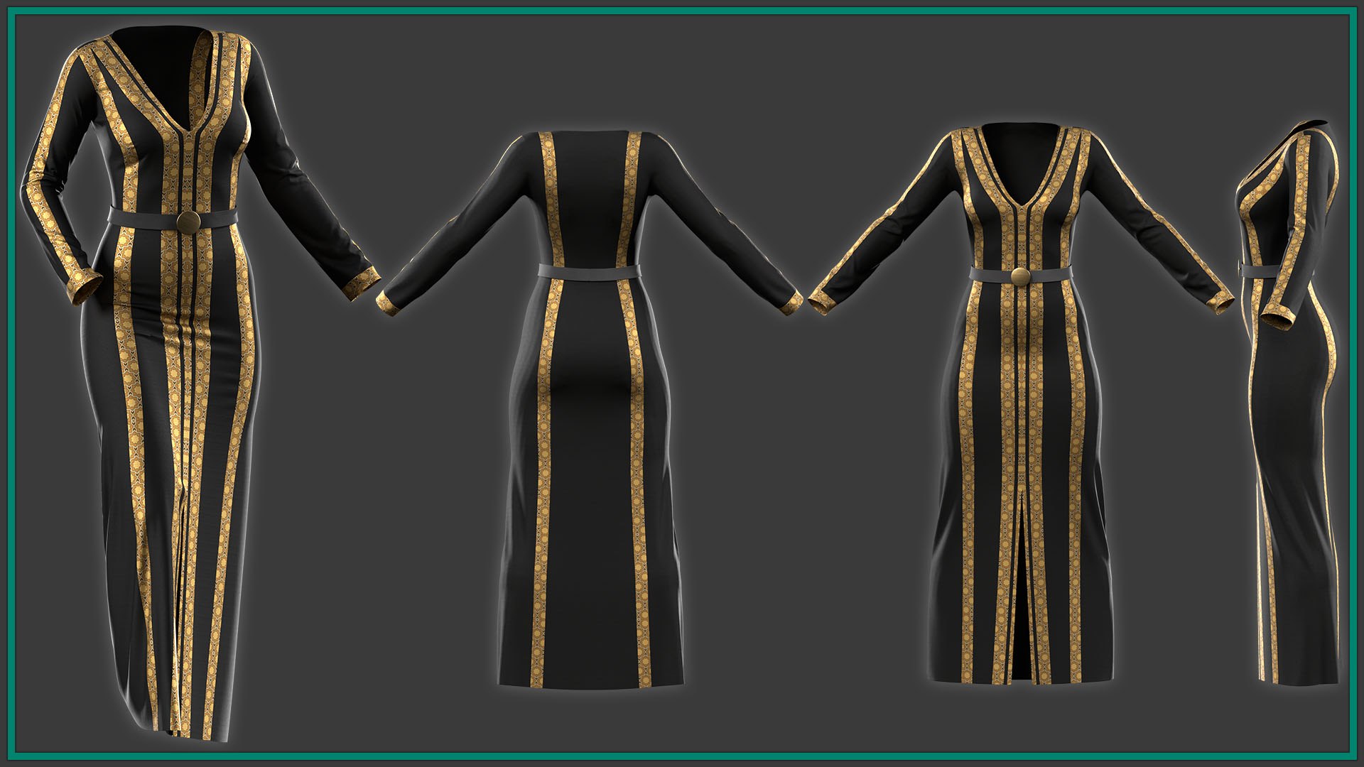 3D 7 Arabic Female Clothes Model - TurboSquid 2339365