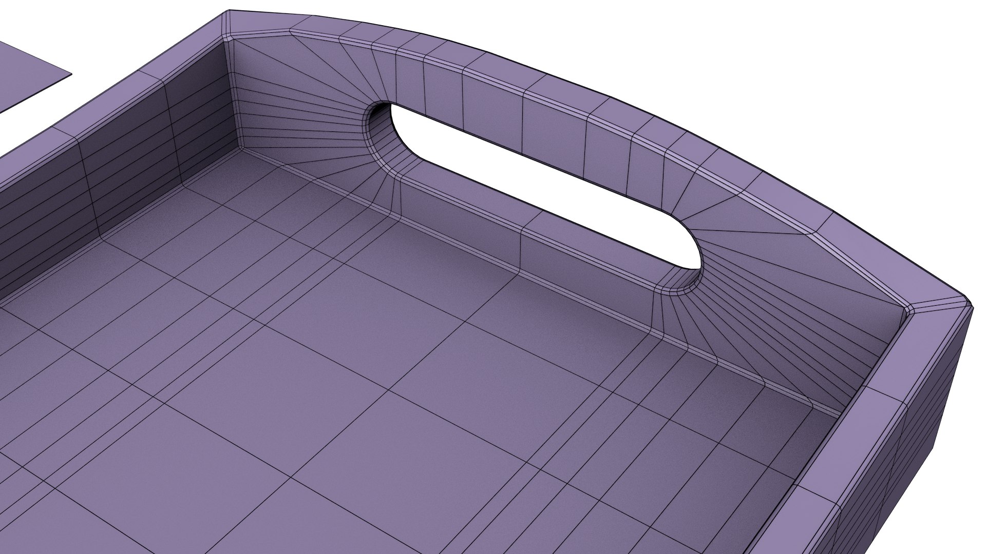 3D Wooden Tray model - TurboSquid 1943770