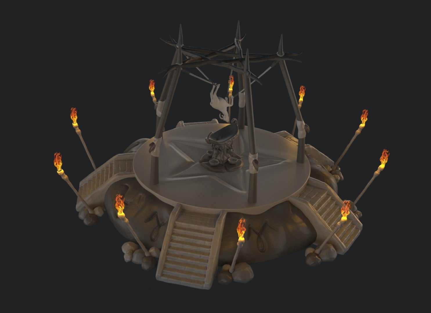 Stone Altar 3D Model - TurboSquid 1574883
