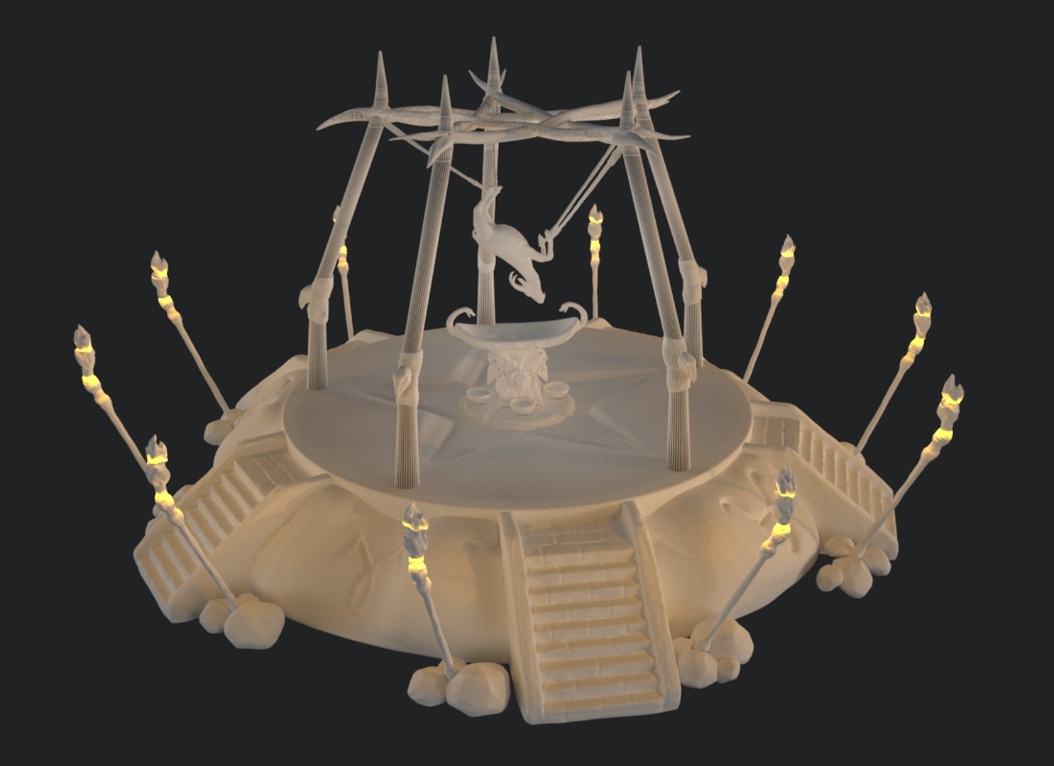 Stone Altar 3D Model - TurboSquid 1574883