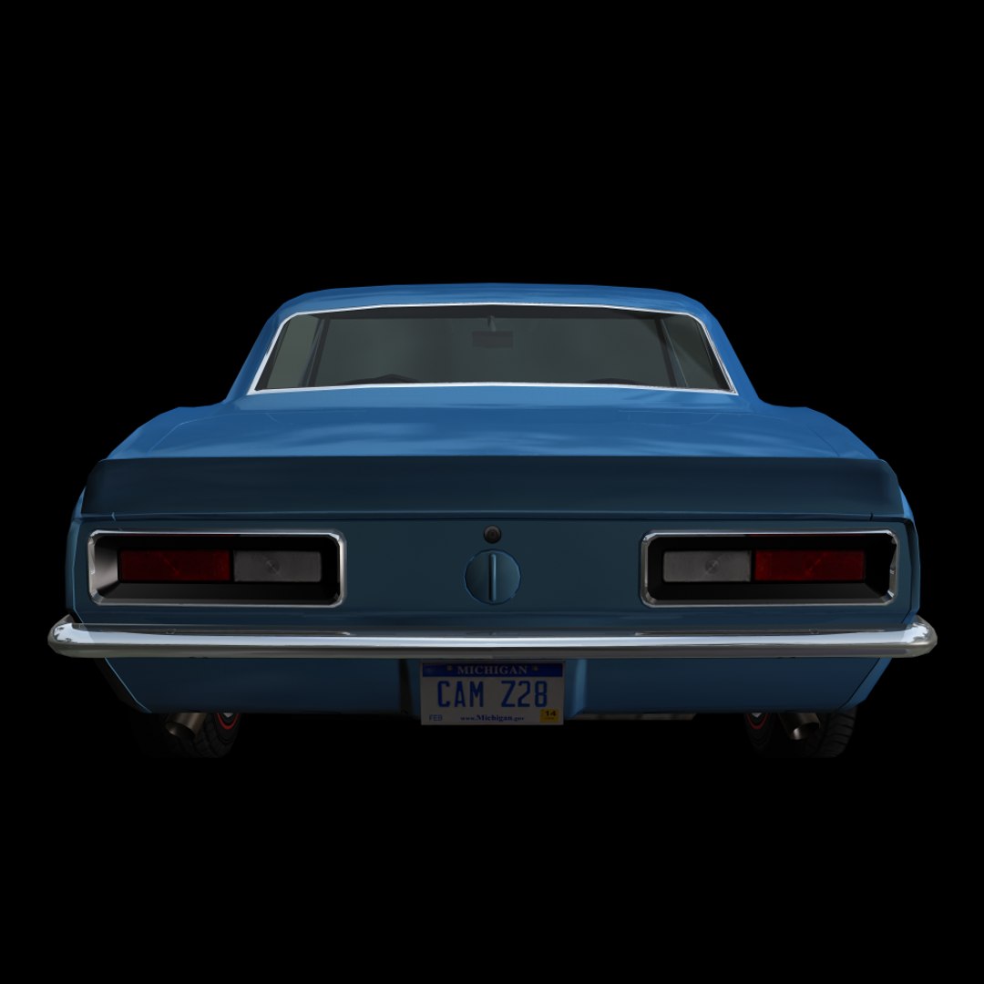 3ds max muscle car 1967 z28