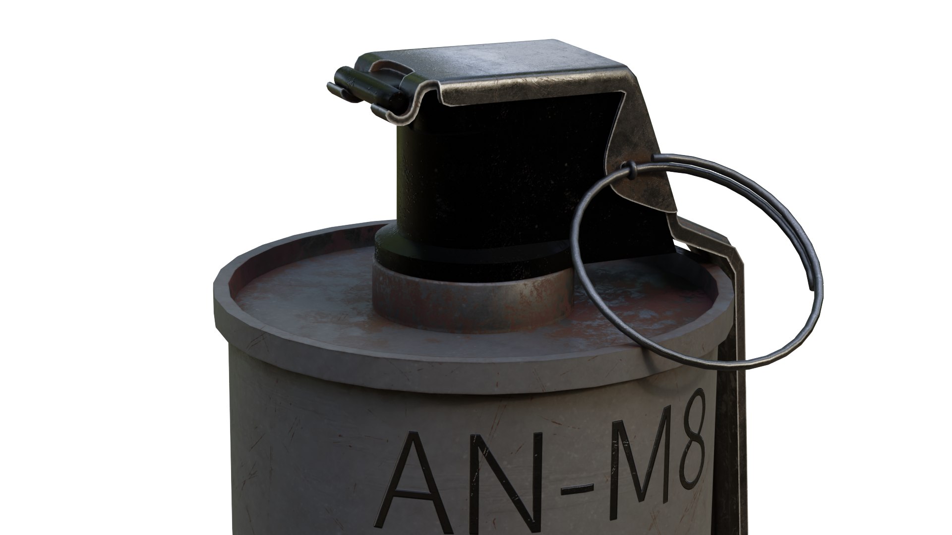 M14 And M8 Hand Grenades 3D Model - TurboSquid 2245420