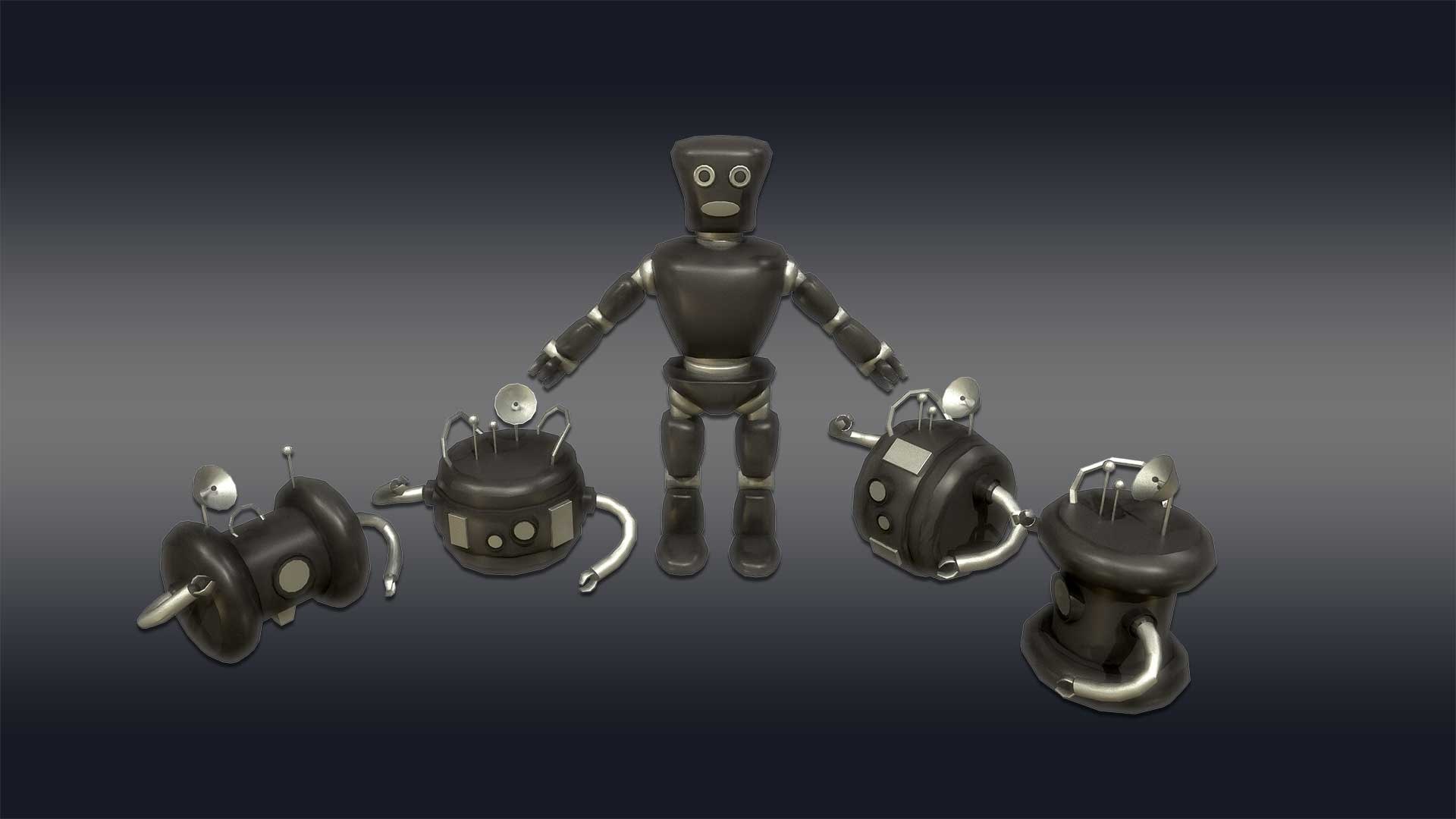 3D Robot And Robotic Buddies 3D Model Model - TurboSquid 2140022