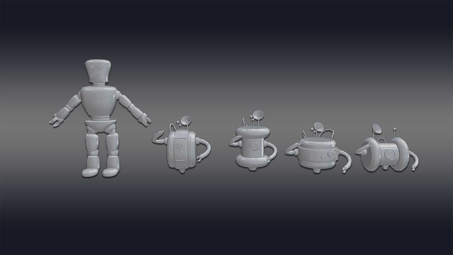 3D Robot And Robotic Buddies 3D Model Model - TurboSquid 2140022