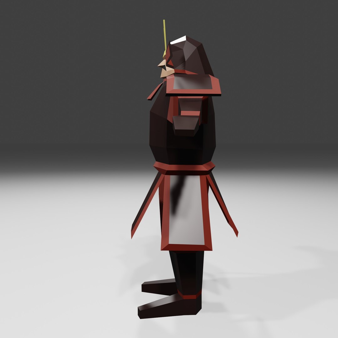 3D Lowpoly Shogun Model 01 Model - TurboSquid 1946963