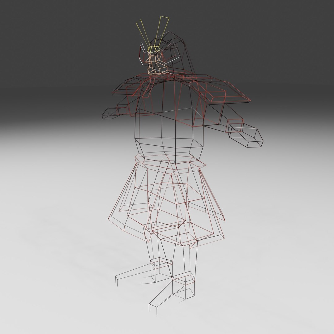 3D Lowpoly Shogun Model 01 Model - TurboSquid 1946963