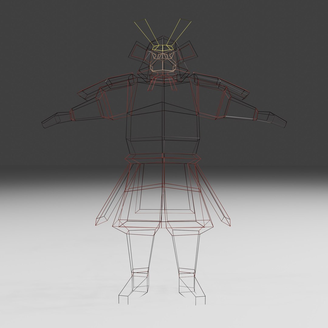3D Lowpoly Shogun Model 01 Model - TurboSquid 1946963