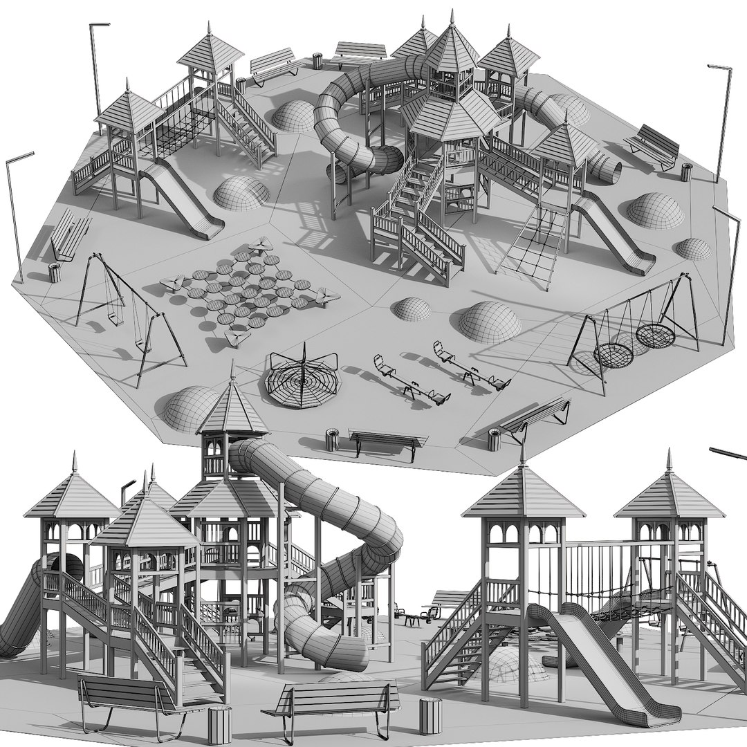Playground 3D Model - TurboSquid 1971025