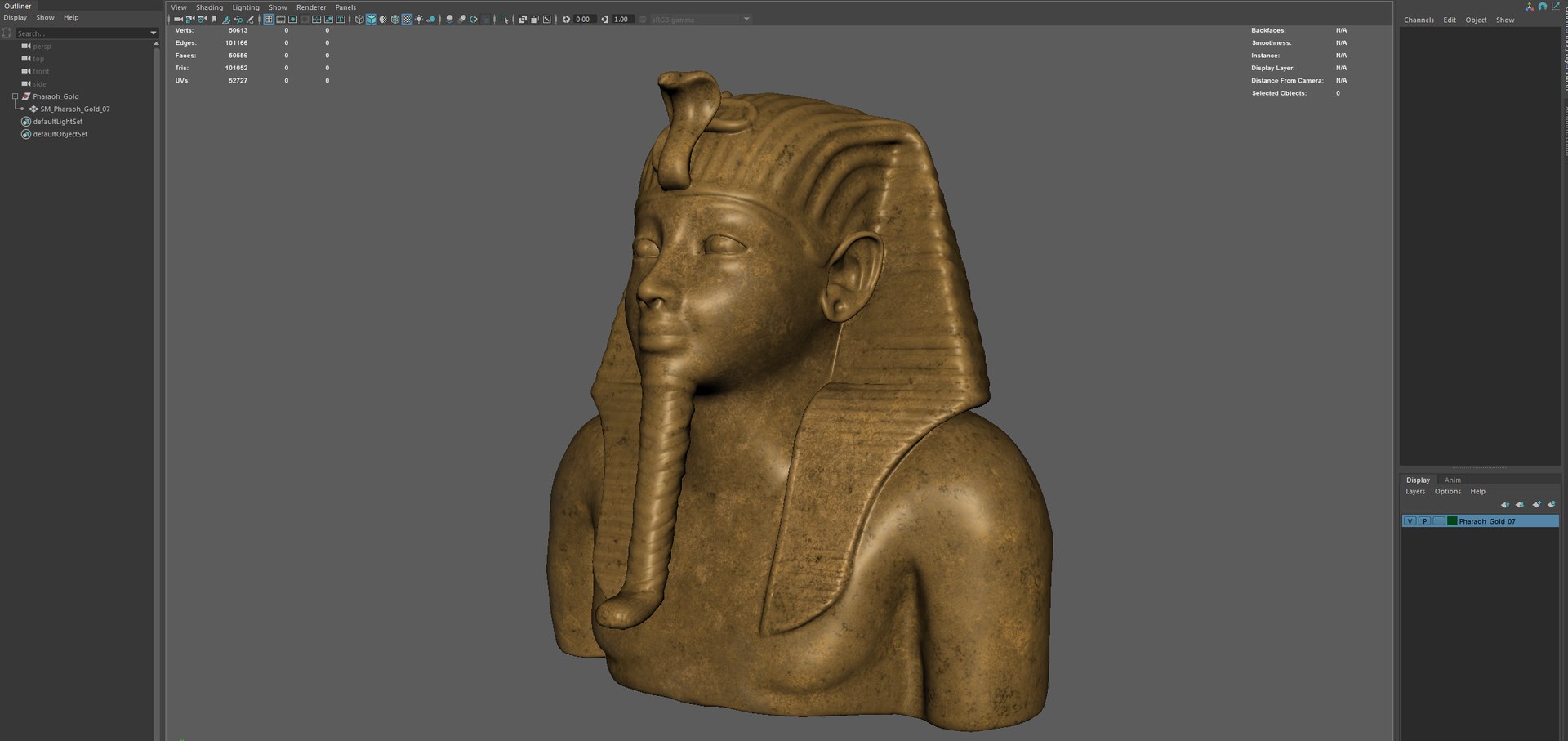 3D Pharaoh 06 - TurboSquid 2013995