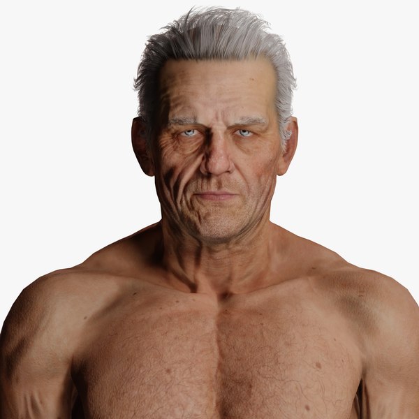 Realistic Old Man Low-poly Modelo 3D - TurboSquid 1961627