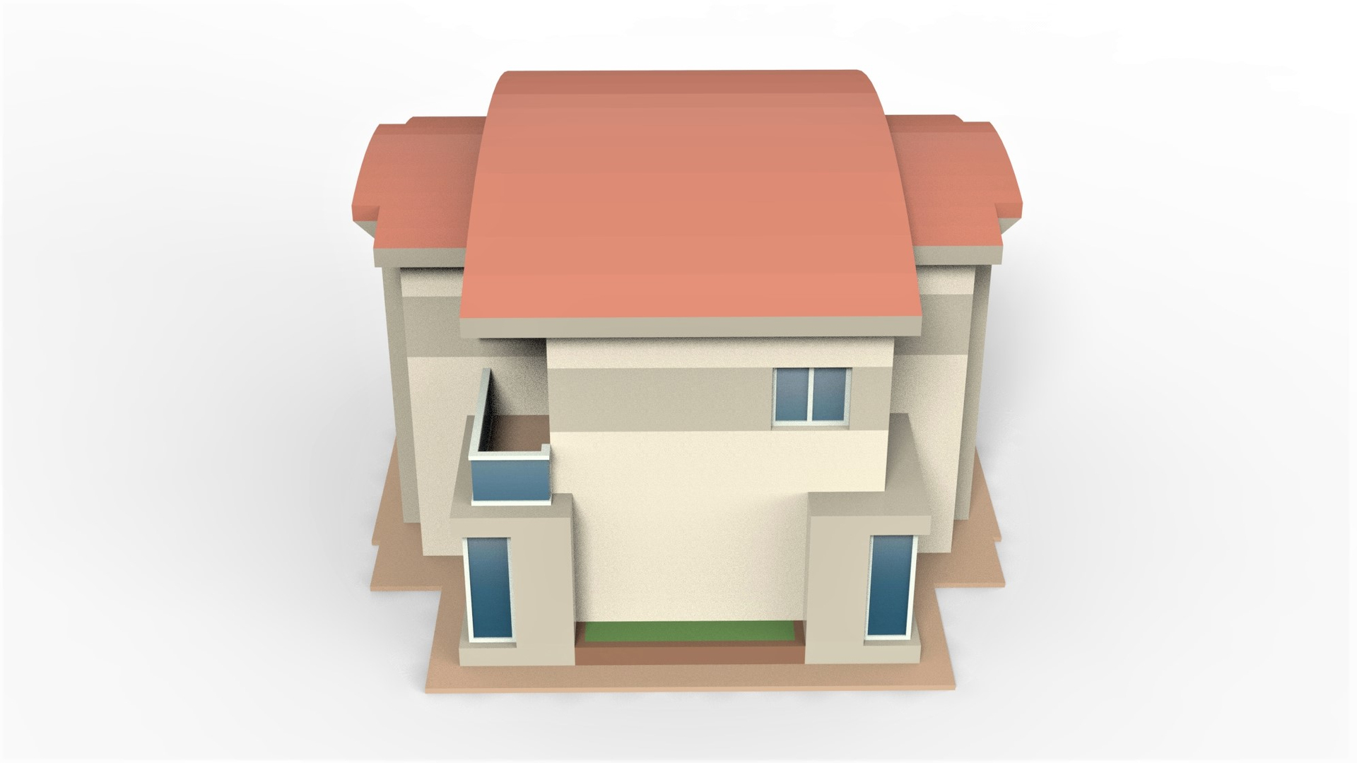 Cartoon Modern House 1 model - TurboSquid 1901115