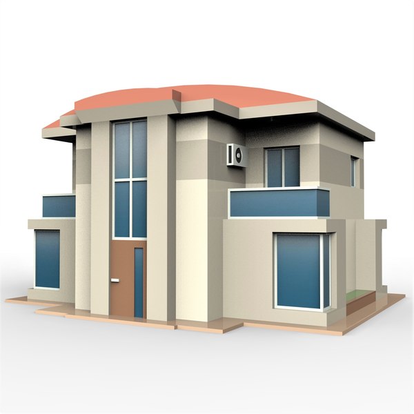 Cartoon Modern House 1 model - TurboSquid 1901115