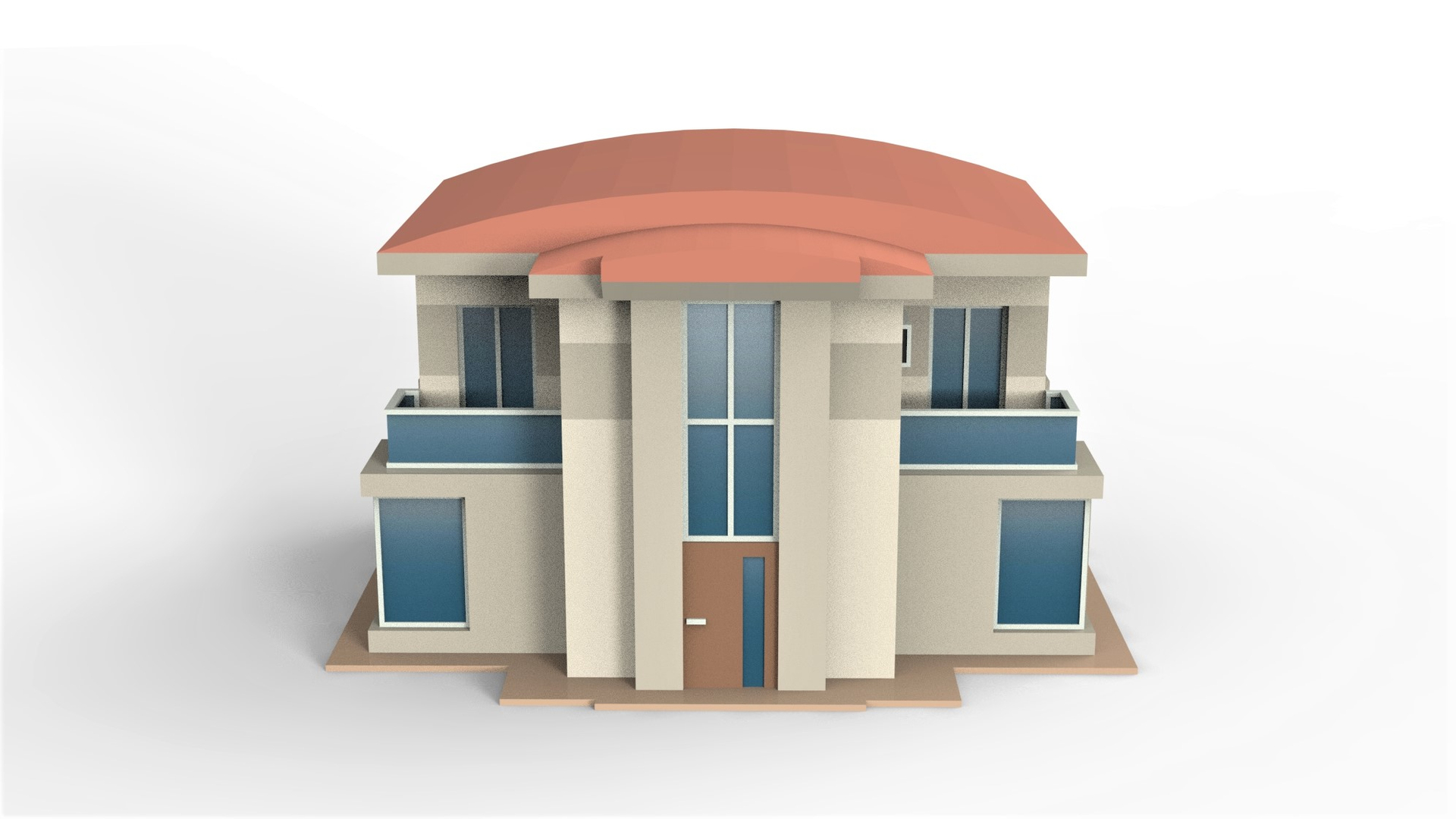 Cartoon Modern House 1 model - TurboSquid 1901115