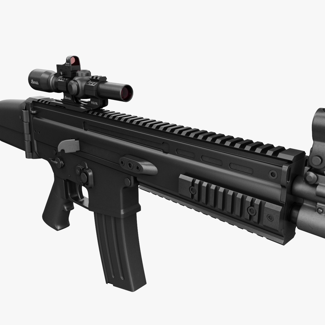 3D Assault Rifle Fn Scar - TurboSquid 1174178