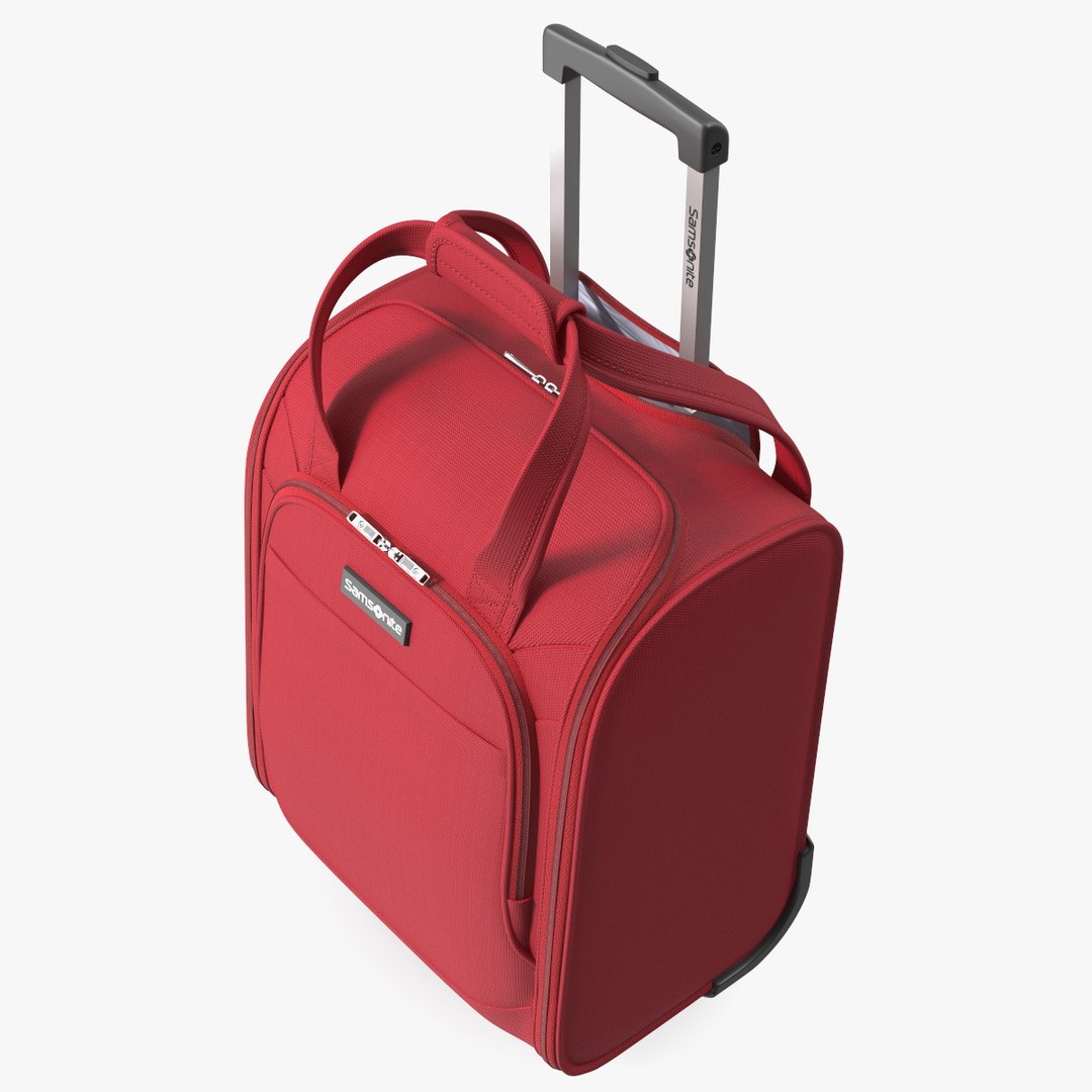 Softshell Suitcase Samsonite Red 3D - TurboSquid 2083592