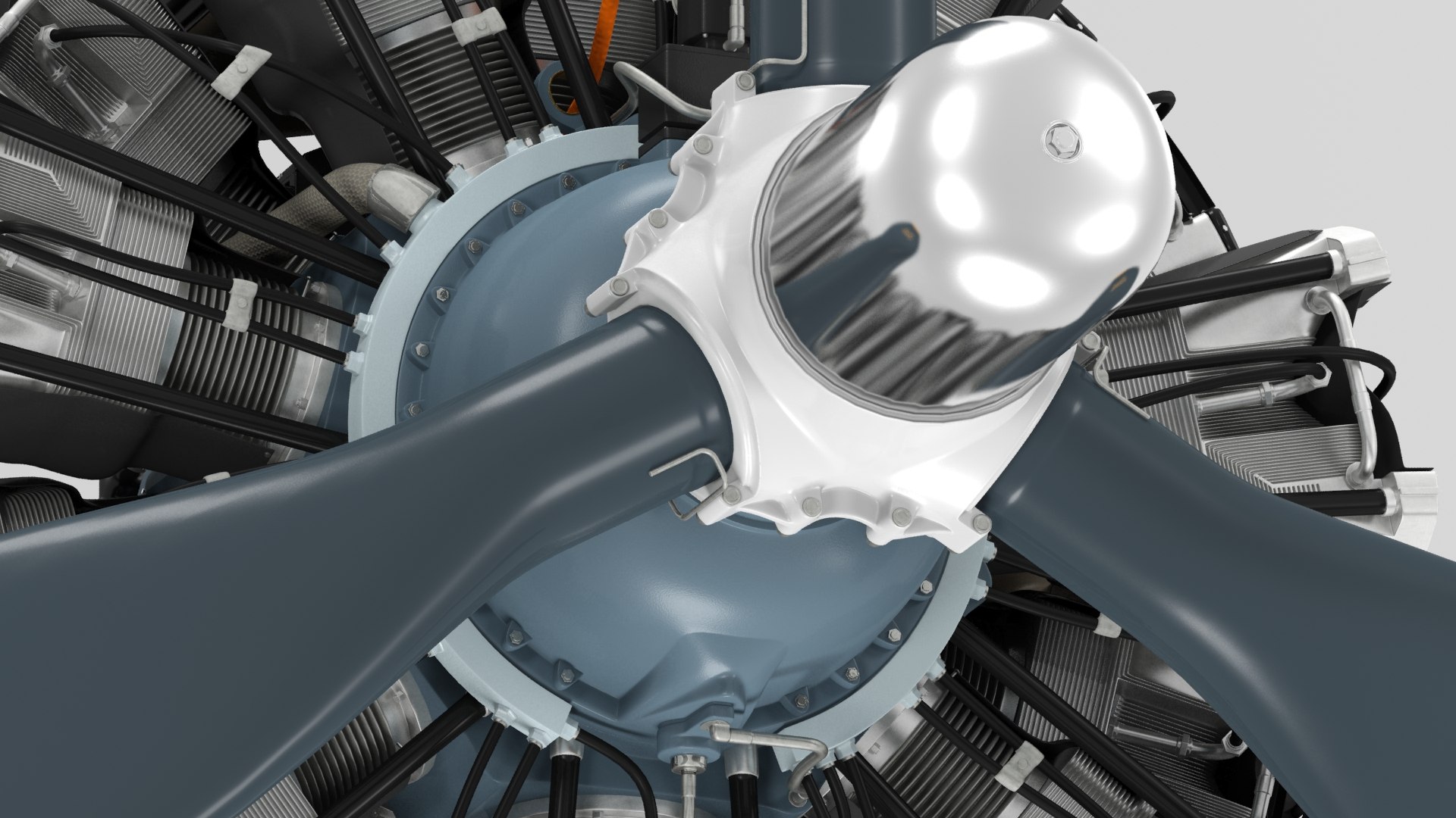 3D Radial Aircraft Engine - TurboSquid 2038055