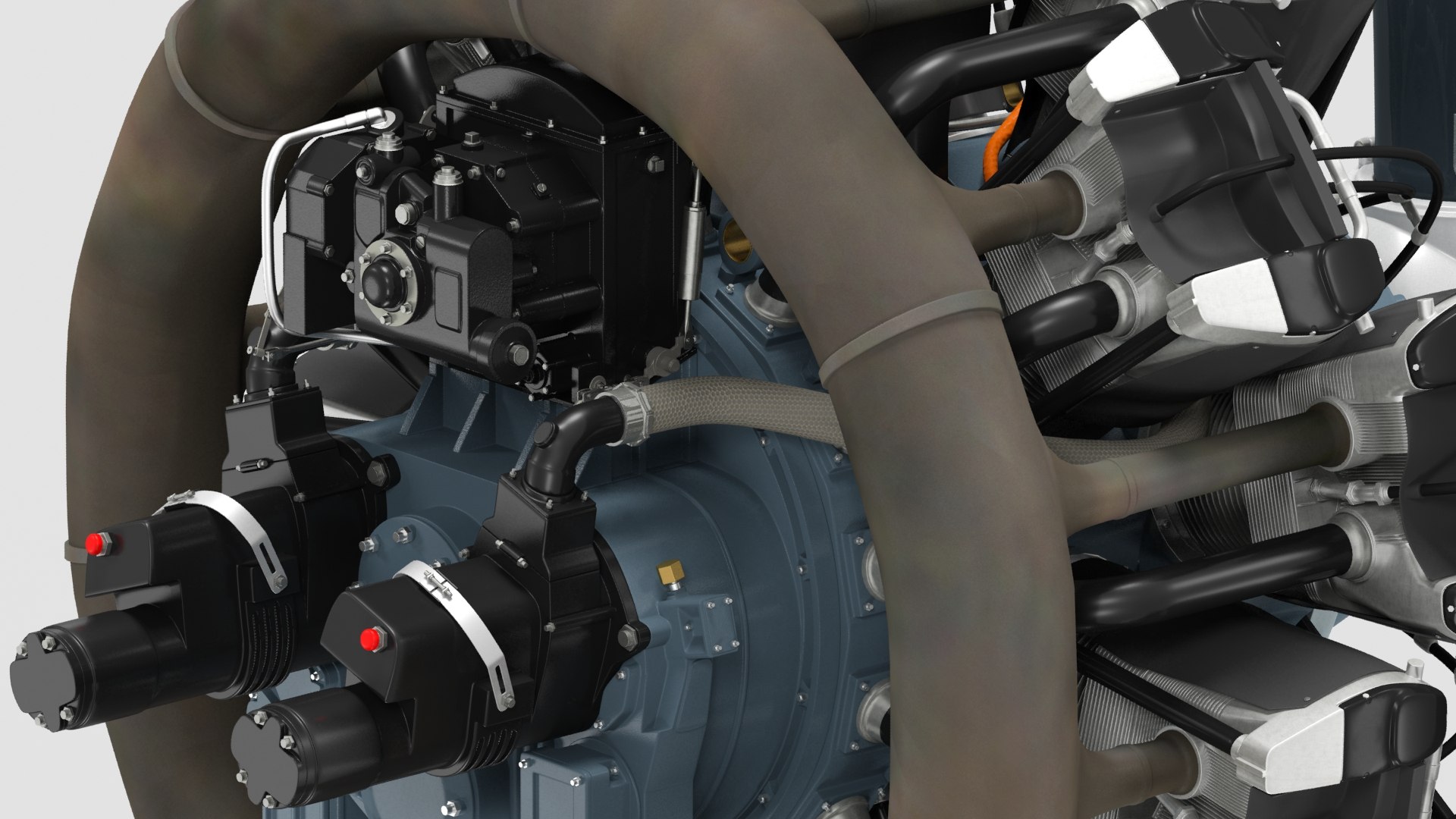 3D Radial Aircraft Engine - TurboSquid 2038055