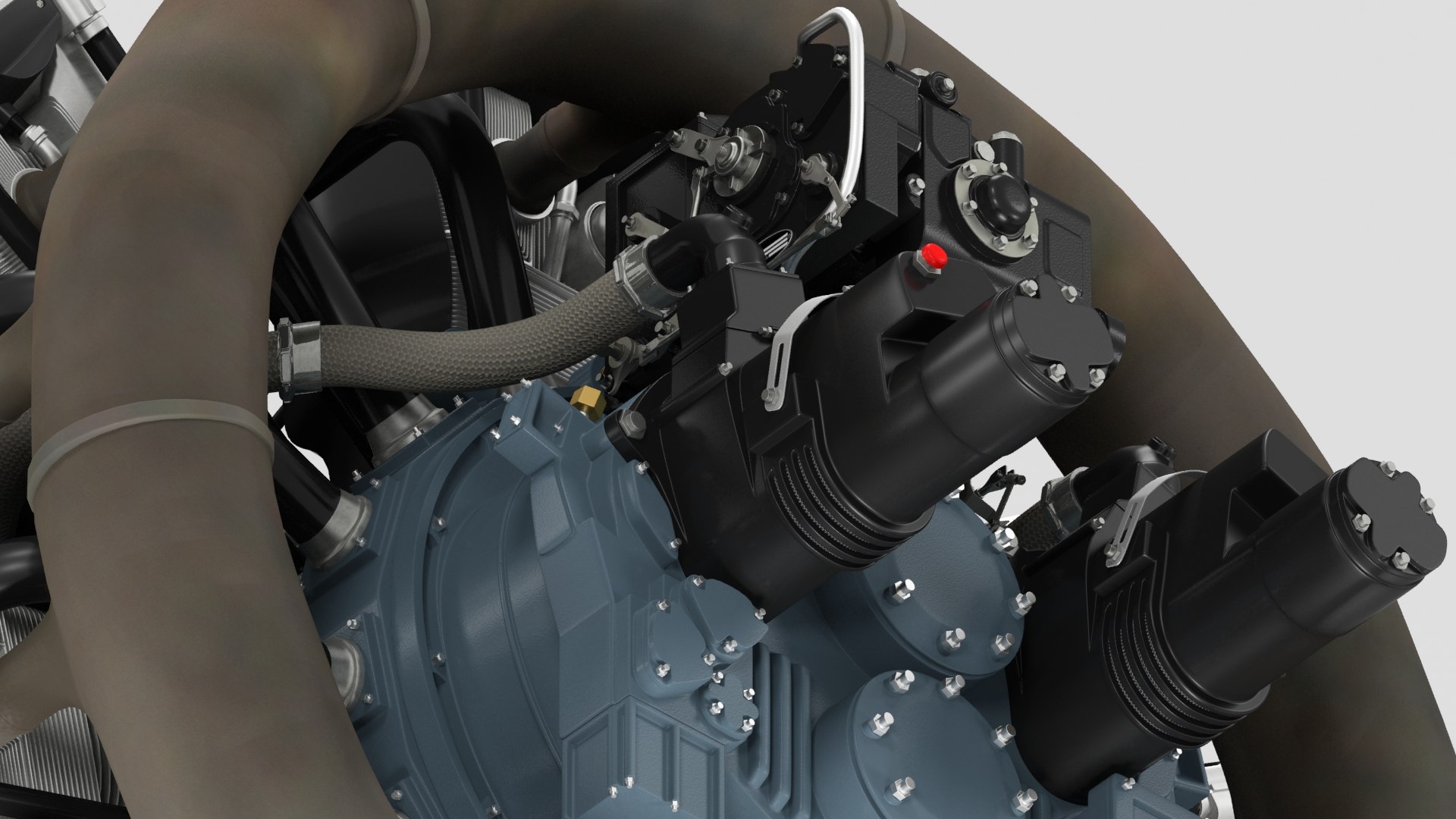 3D Radial Aircraft Engine - TurboSquid 2038055