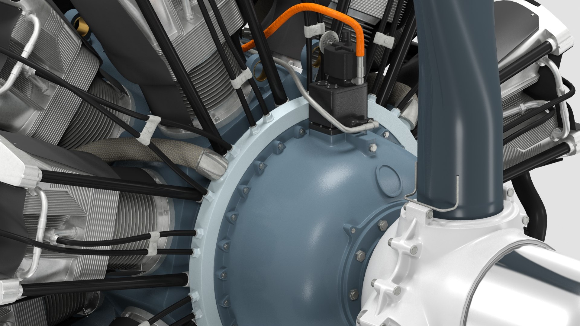 3D Radial Aircraft Engine - TurboSquid 2038055