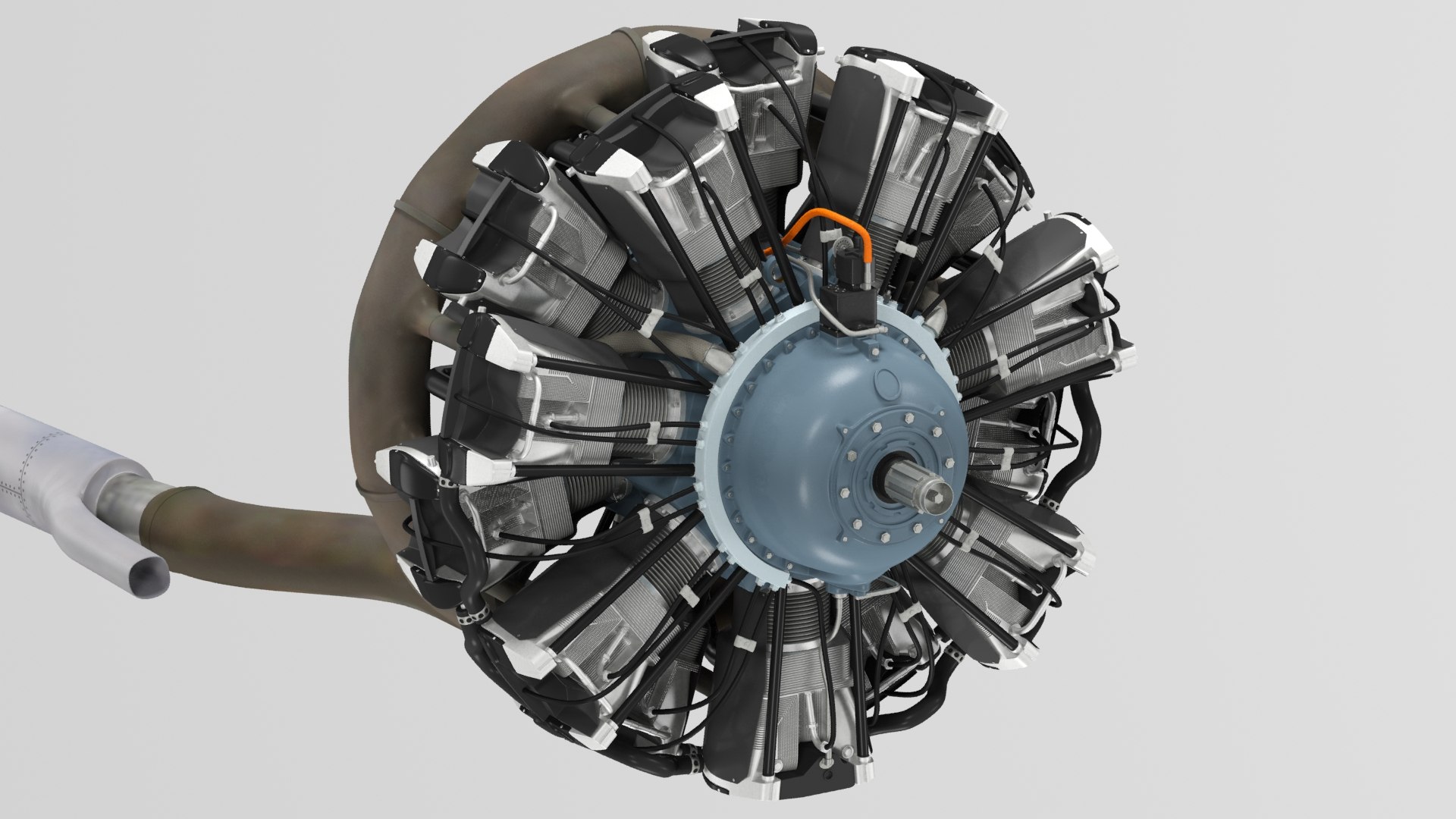 3D Radial Aircraft Engine - TurboSquid 2038055