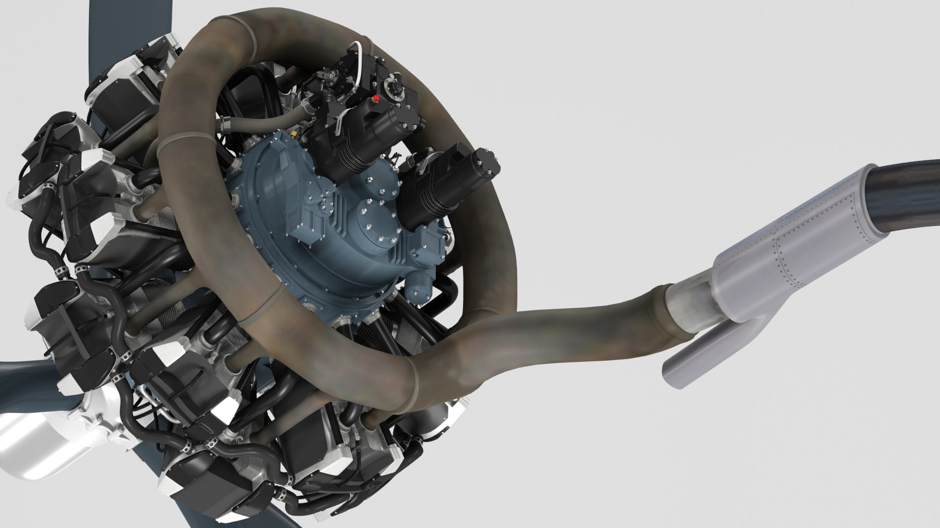 3D Radial Aircraft Engine - TurboSquid 2038055